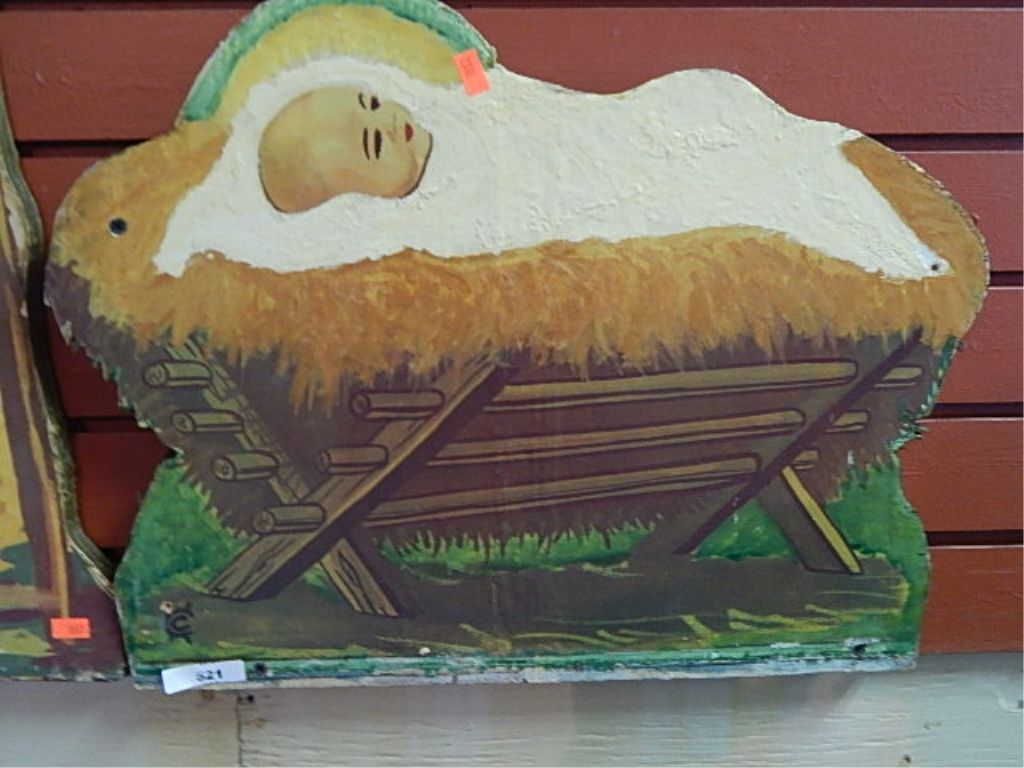 NATIVITY WOOD CUT-OUT - BABY JESUS