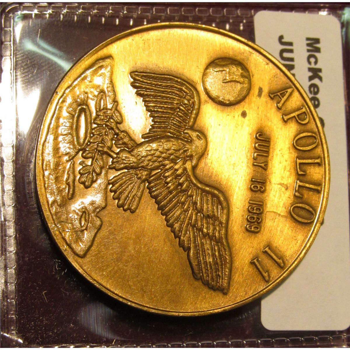 596. Apollo 11 July 16, 1969 / Project Apollo commemorative medal ...