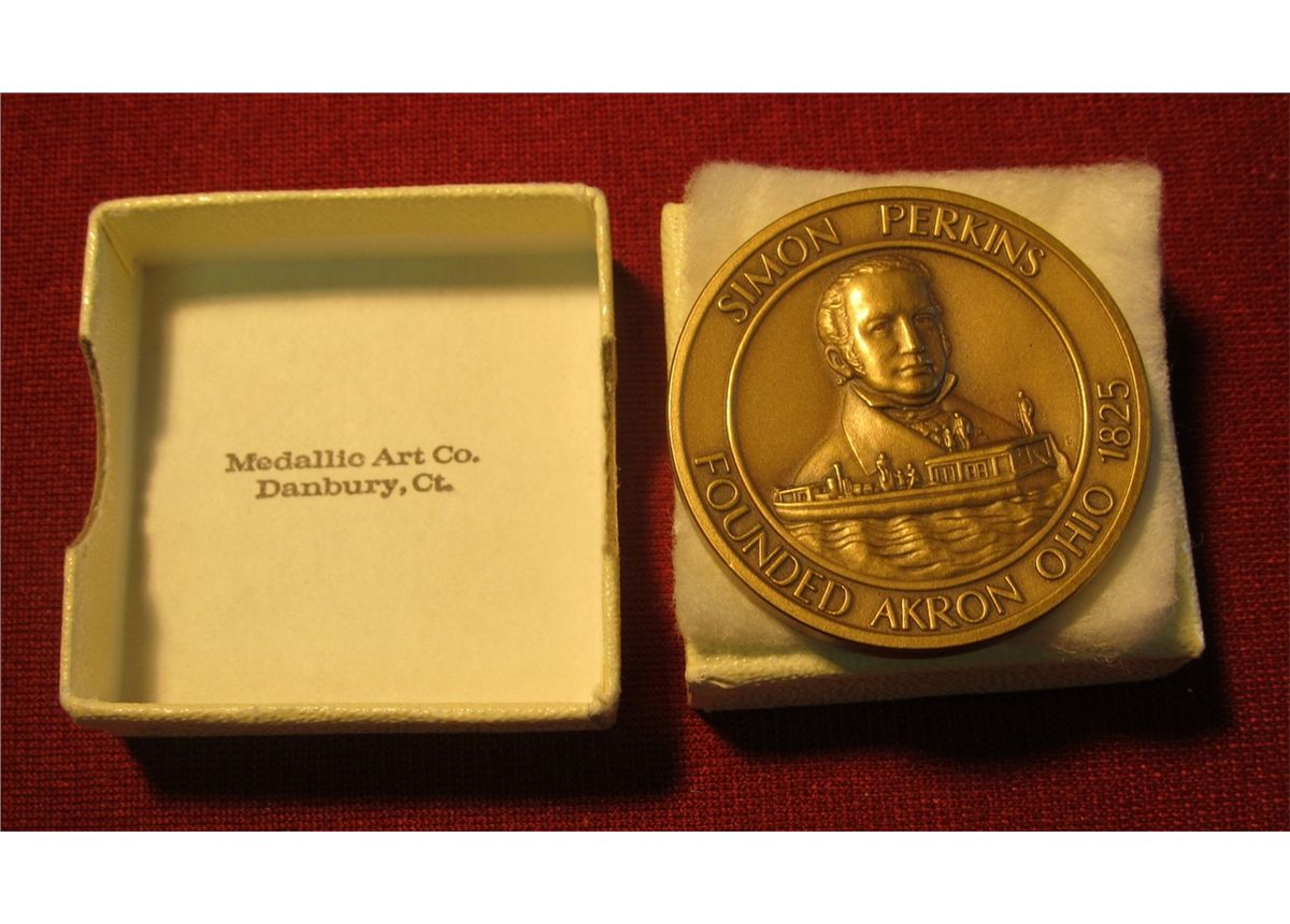 1459. "1825-1975 Akron Sesquicentennial Simon Perkins Founded Akron ...