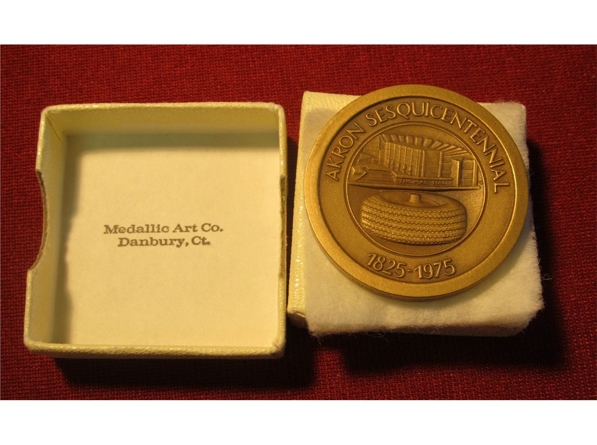 1459. "1825-1975 Akron Sesquicentennial Simon Perkins Founded Akron ...