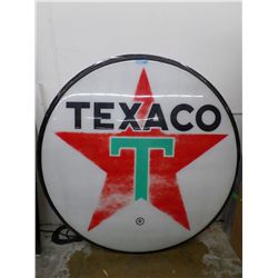 LARGE ROUND VINTAGE 60/70'S TEXACO SIGN