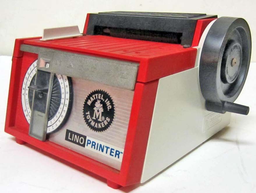 VINTAGE C. 1960'S MATTEL LINOPRINTER IN ORIG. BOX