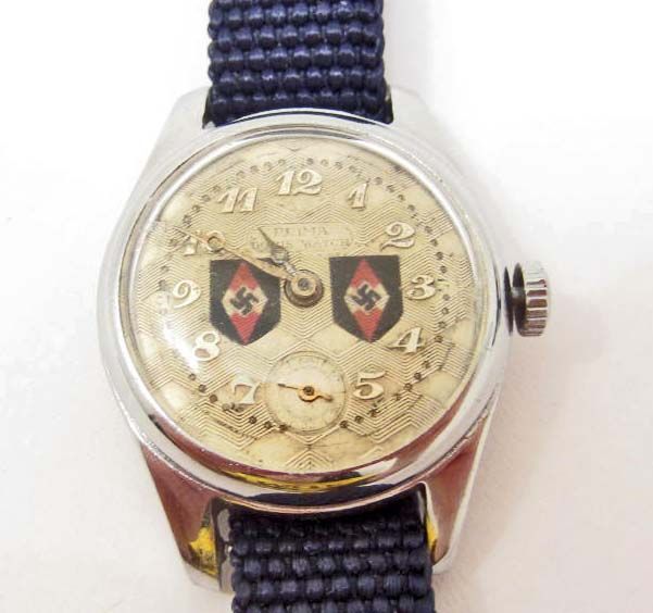 GERMAN NAZI HITLER YOUTH PUMA WRIST WATCH