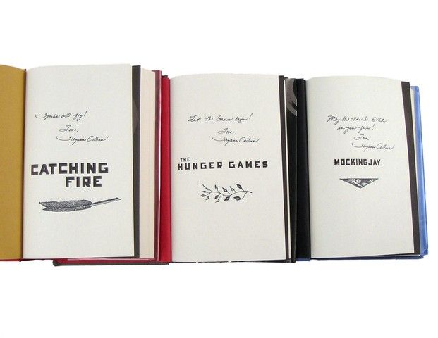 Hunger Games Set Of All Three Novels Suzanne Collins Signed 1st ...