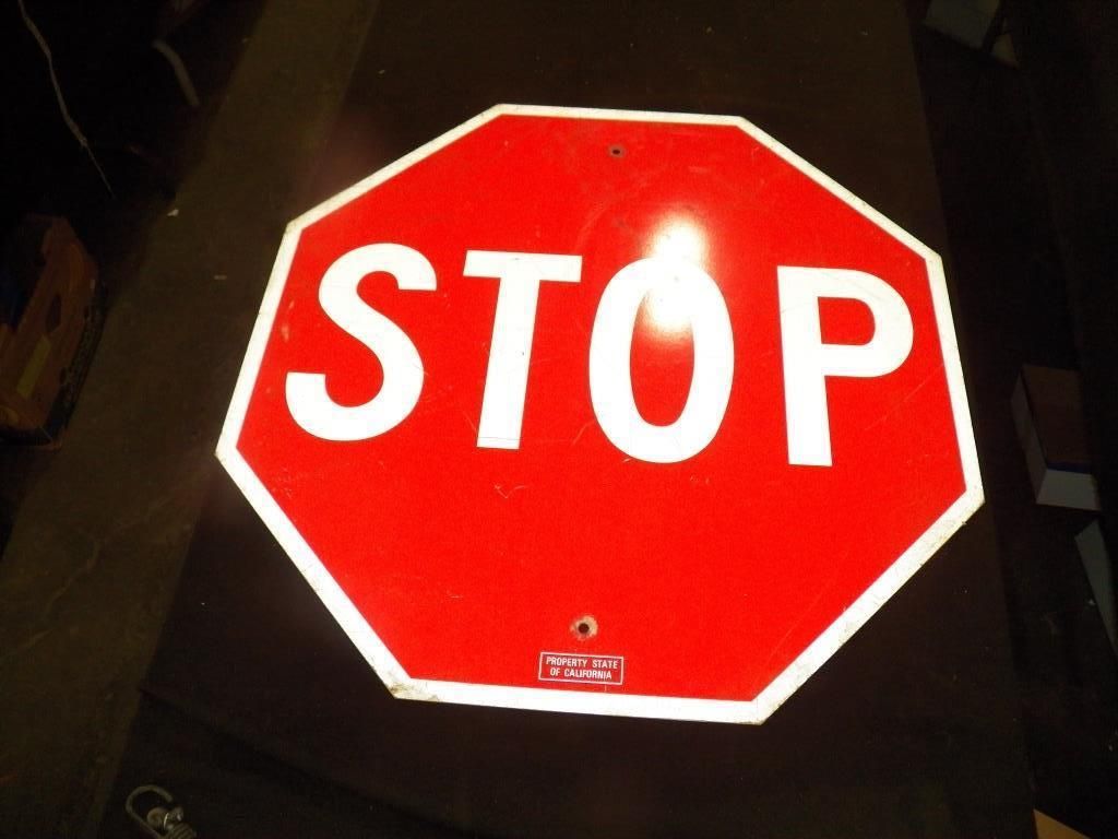 California Stop Sign