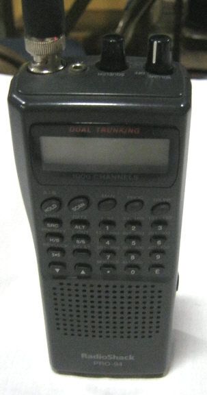 Radio Shack Pro 94 Scanner. Police Seized.