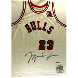 Michael Jordan Signed Bulls Authentic Mitchell & Ness 1984-85 Rookie Jersey with Rookie of the Year