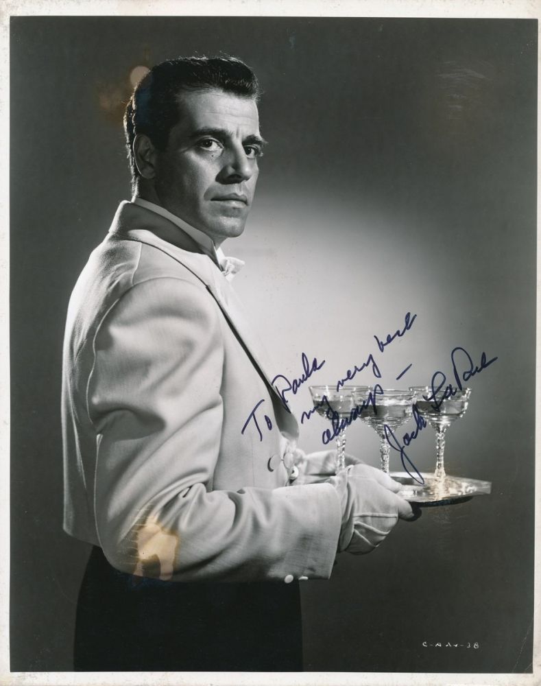 Jack LaRue Signed Vintage 8x10 Photo Inscribed "My Very Best Always"