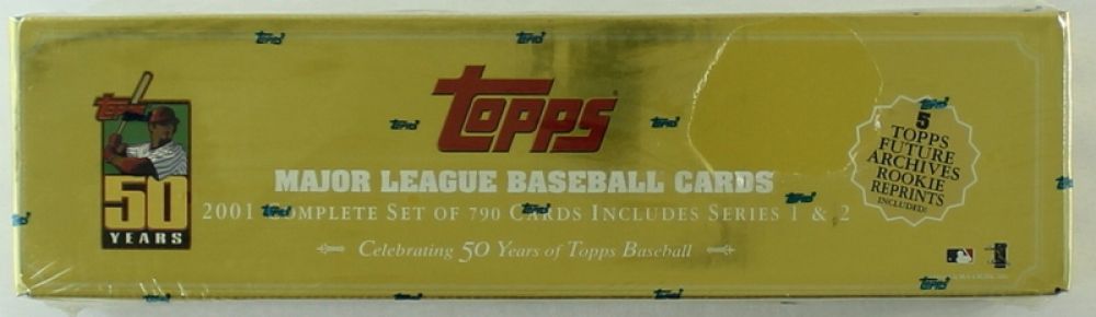 2001 Topps Gold Baseball Card Complete Set of (790) Cards