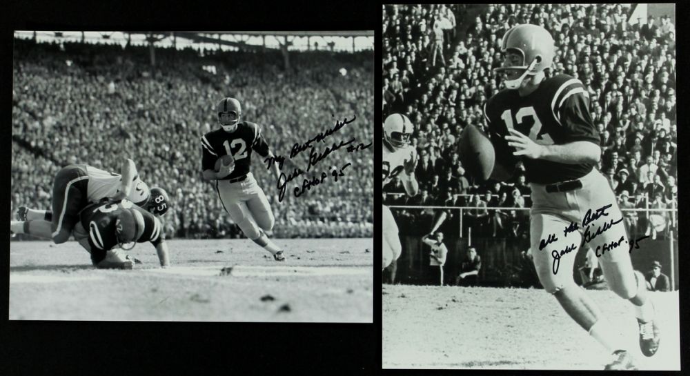 Lot of (2) Jake Gibbs Signed Ole Miss 8x10 Photos Inscribed "My Best ...