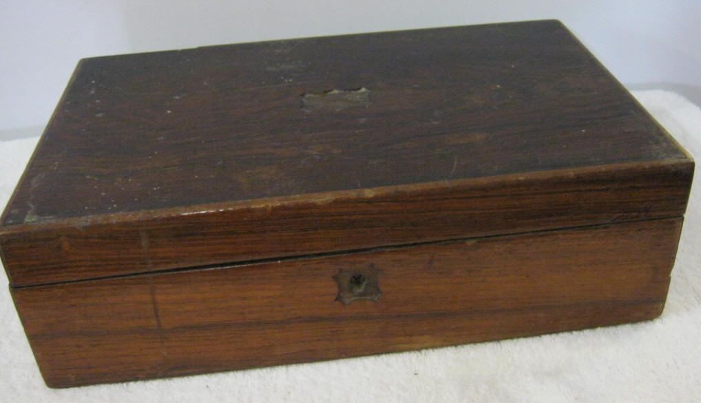 2 - Antique Wooden Portable Writing Desk.