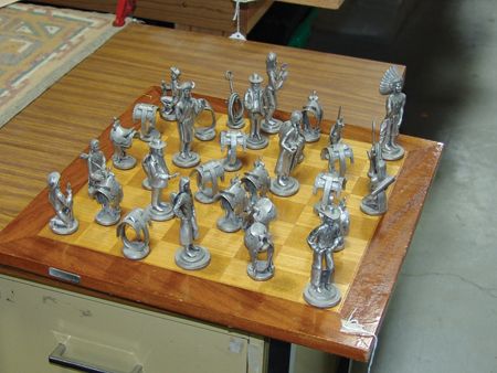 Cowboys and Indians Chess Set - R. Kay