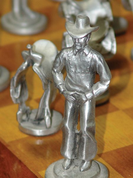 Cowboys and Indians Chess Set - R. Kay