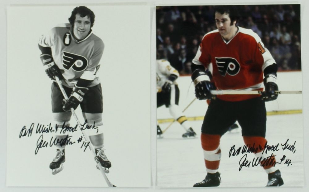 Lot of (2) Joe Watson Signed Flyers 8x10 Photos Inscribed "Best Wishes ...