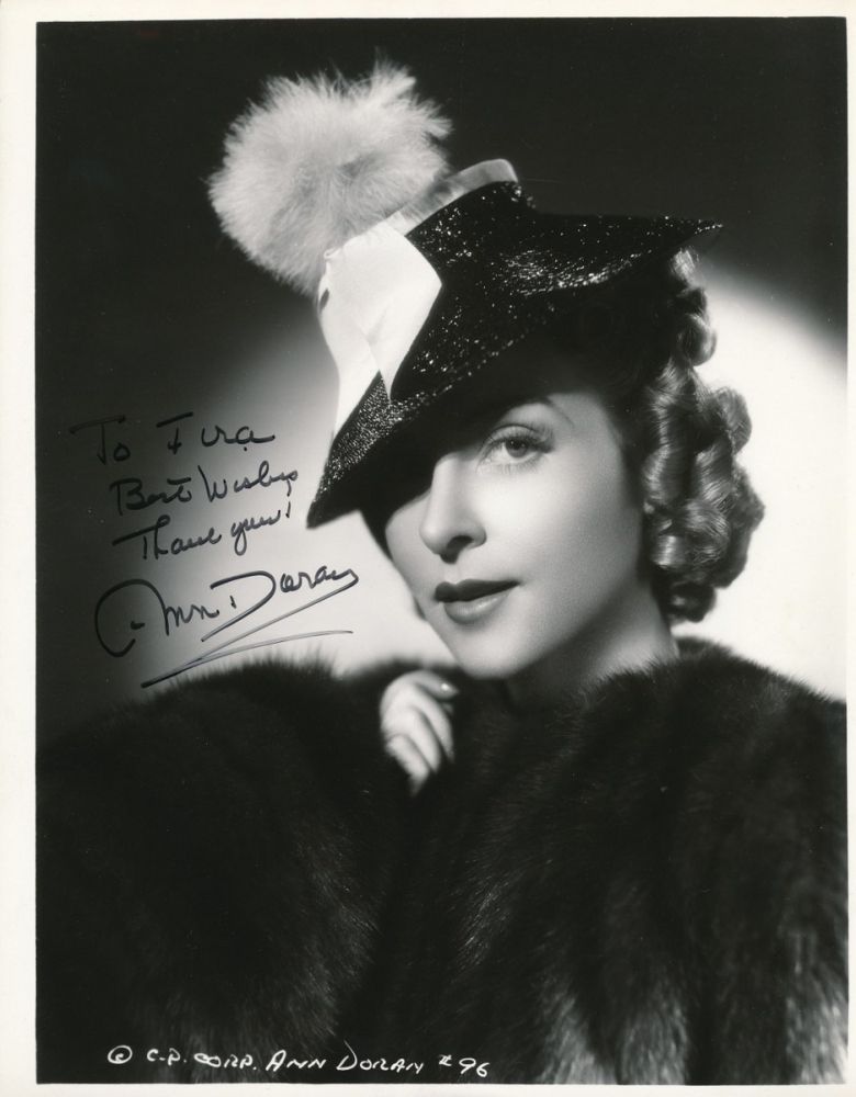 Ann Doran Signed 8x10 Photo Inscribed "Best Wishes, Thank You!"