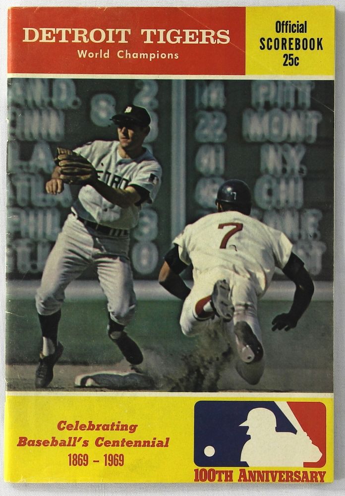 Vintage 1969 MLB's 100th Anniversary Baseball Magazine Scorebook