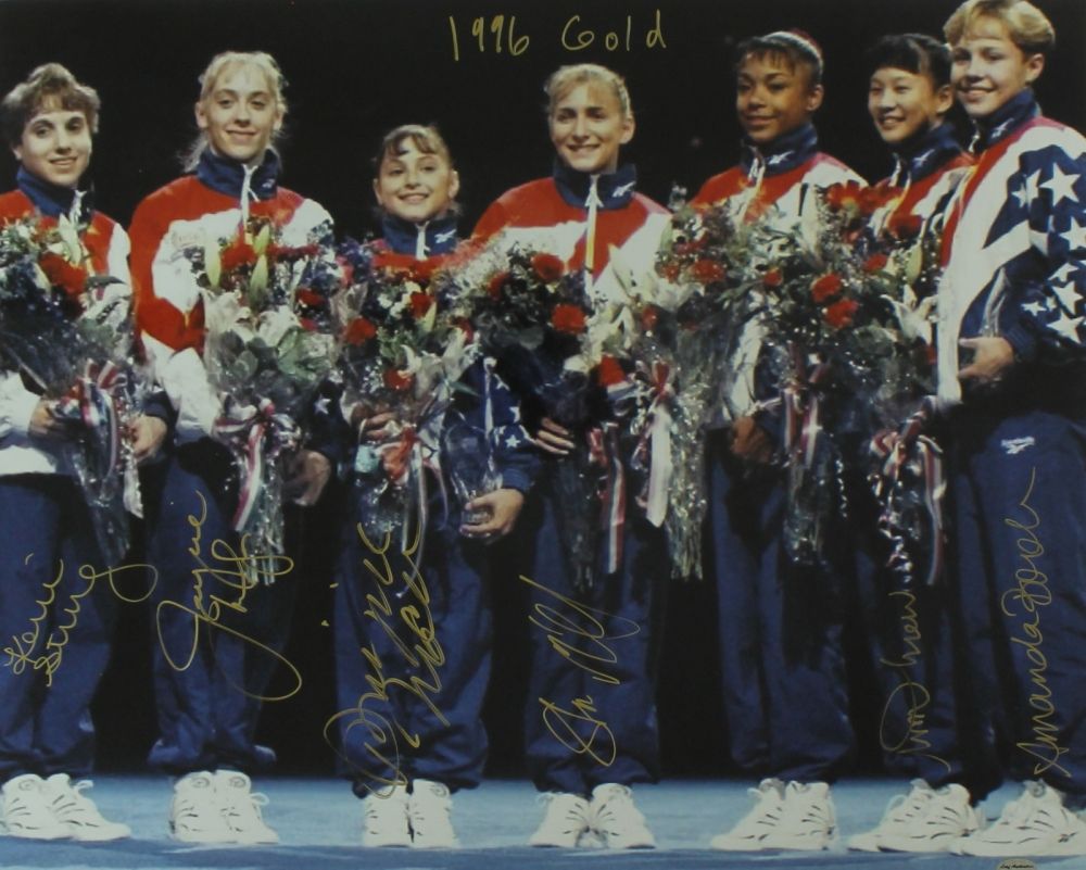 Magnificent Seven Team USA 16x20 Photo Signed by (6) With Kerri Strug ...