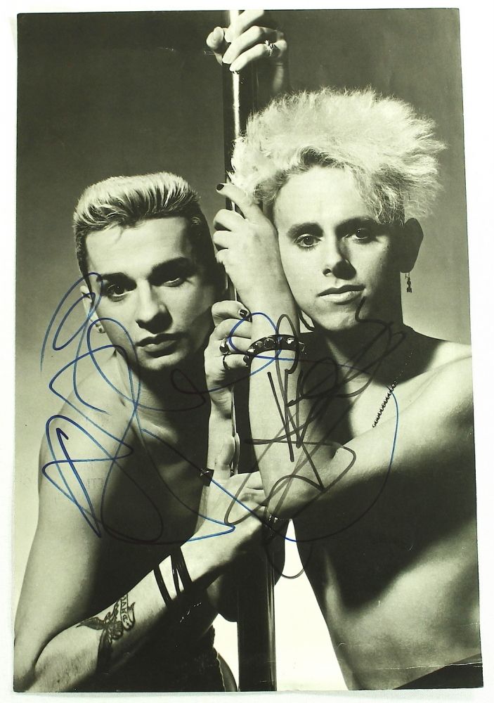 Dave Gahan & Martin Gore Signed "Depeche Mode" Magazine Page (JSA COA)
