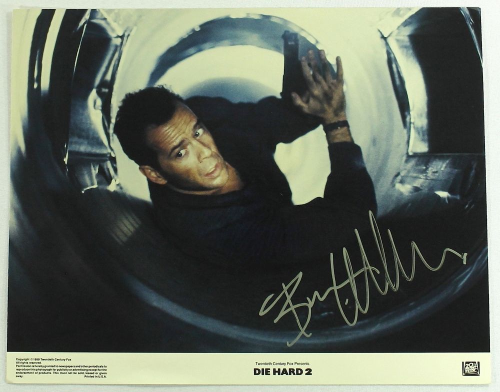 Bruce Willis Signed "Die Hard 2" Movie Poster (JSA COA)