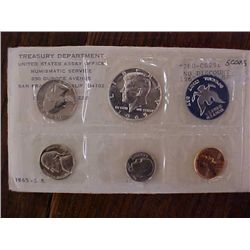 1965 Uncirculated coin set (3)