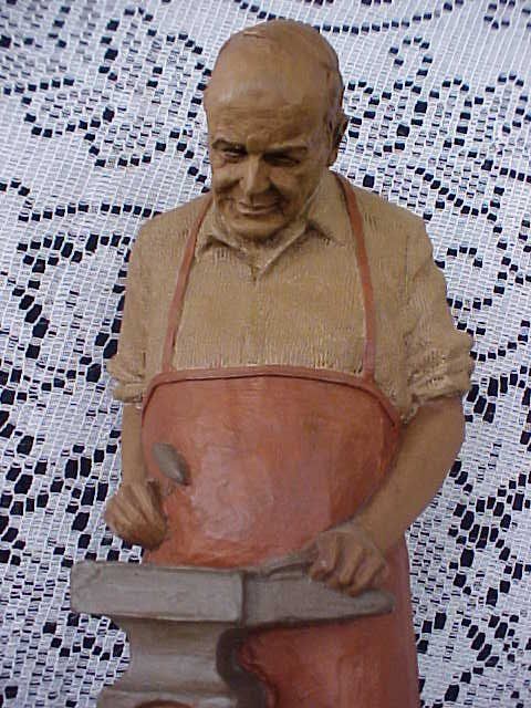 Tom Clark "Blacksmith" 1987 crushed walnut figurine
