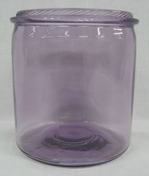 Antique East Coast Sun Purple Glass Jar