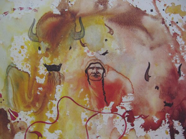 Oglala Lakota Watercolor Prints by Vic Runnels