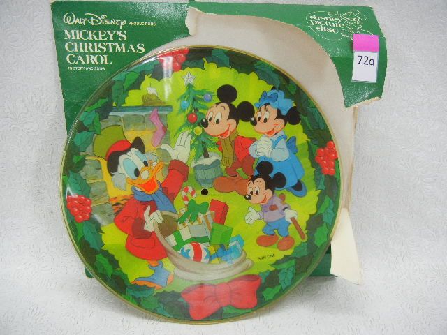 Walt Disney's Mickey's Christmas Carol Picture Disc Record