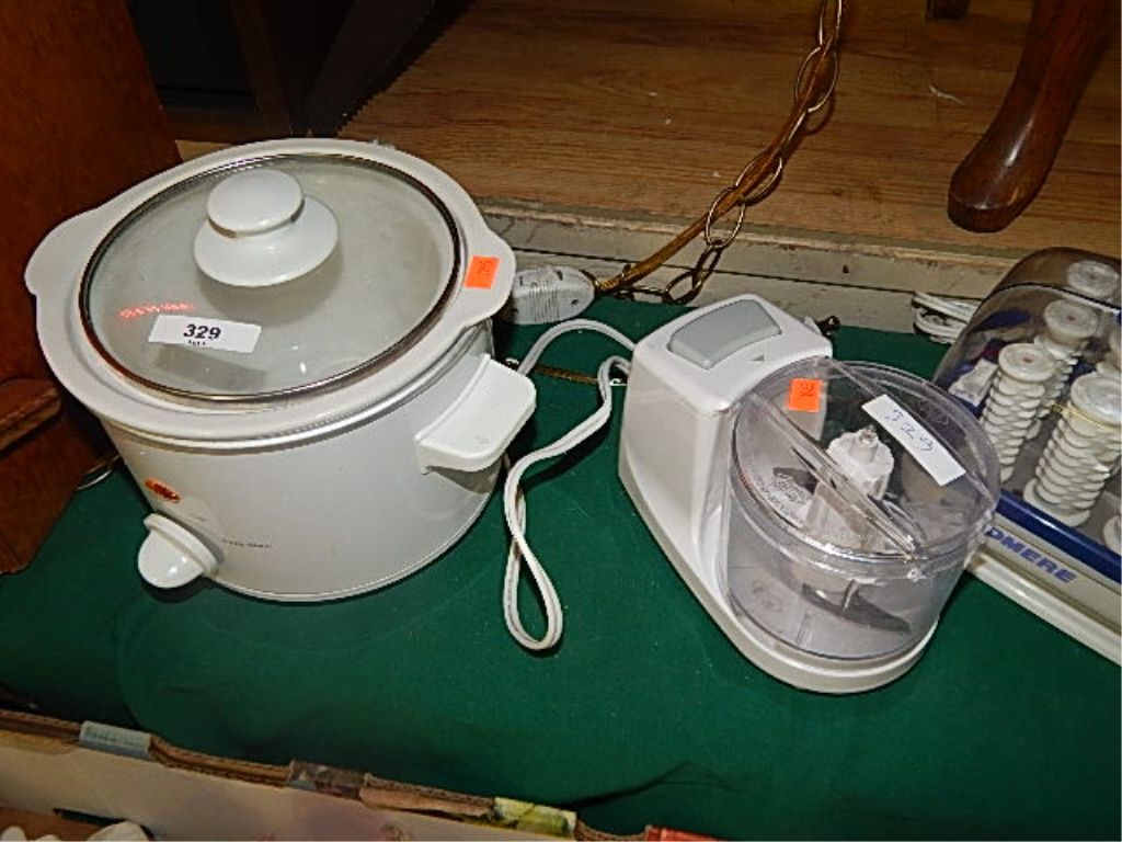 FOOD CHOPPER AND ELECTRIC CROCK POT