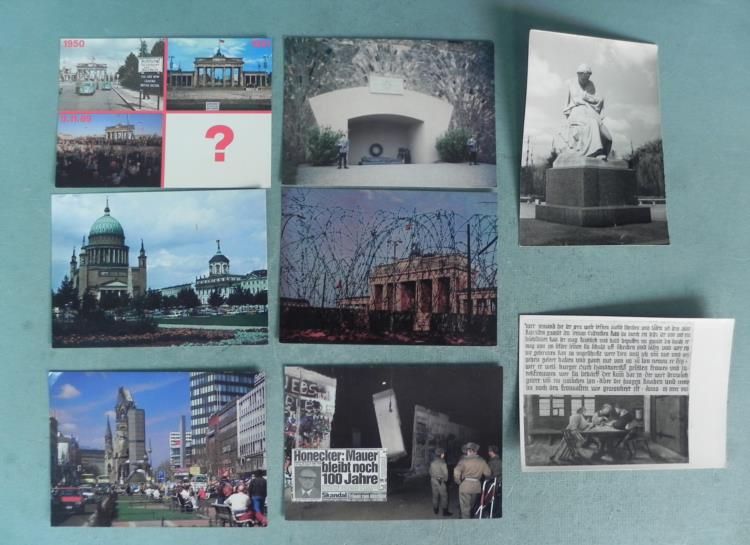 8 POSTCARDS FROM GERMANY-POSST WWII COLD WAR PERIOD