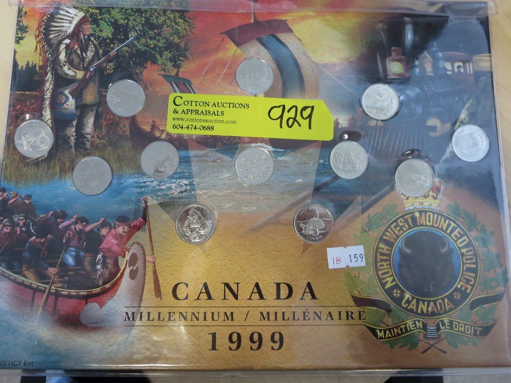 1999 NWMP Canadian Millenium coin set