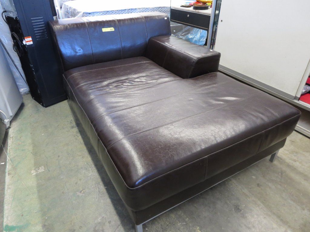 NEW Bonded leather corner unit chaise lounge