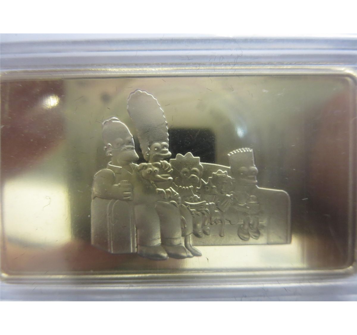 Limited Edition "The Simpsons" gold clad bar