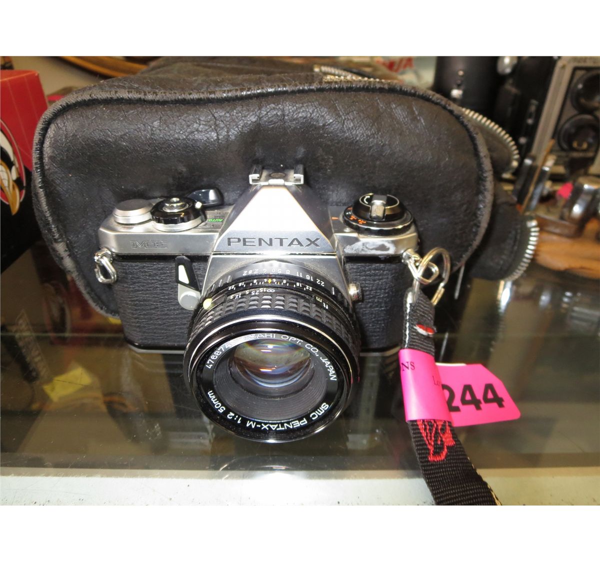 Vintage Pentax 35mm camera & case