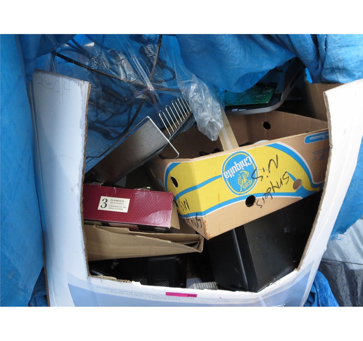 Skid of misc. household & electronic items