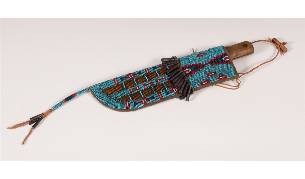 Lakota Beaded Sioux Knife Sheath