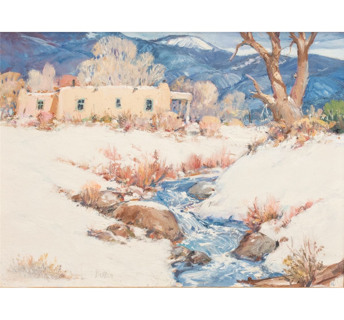 James Butler, oil on board