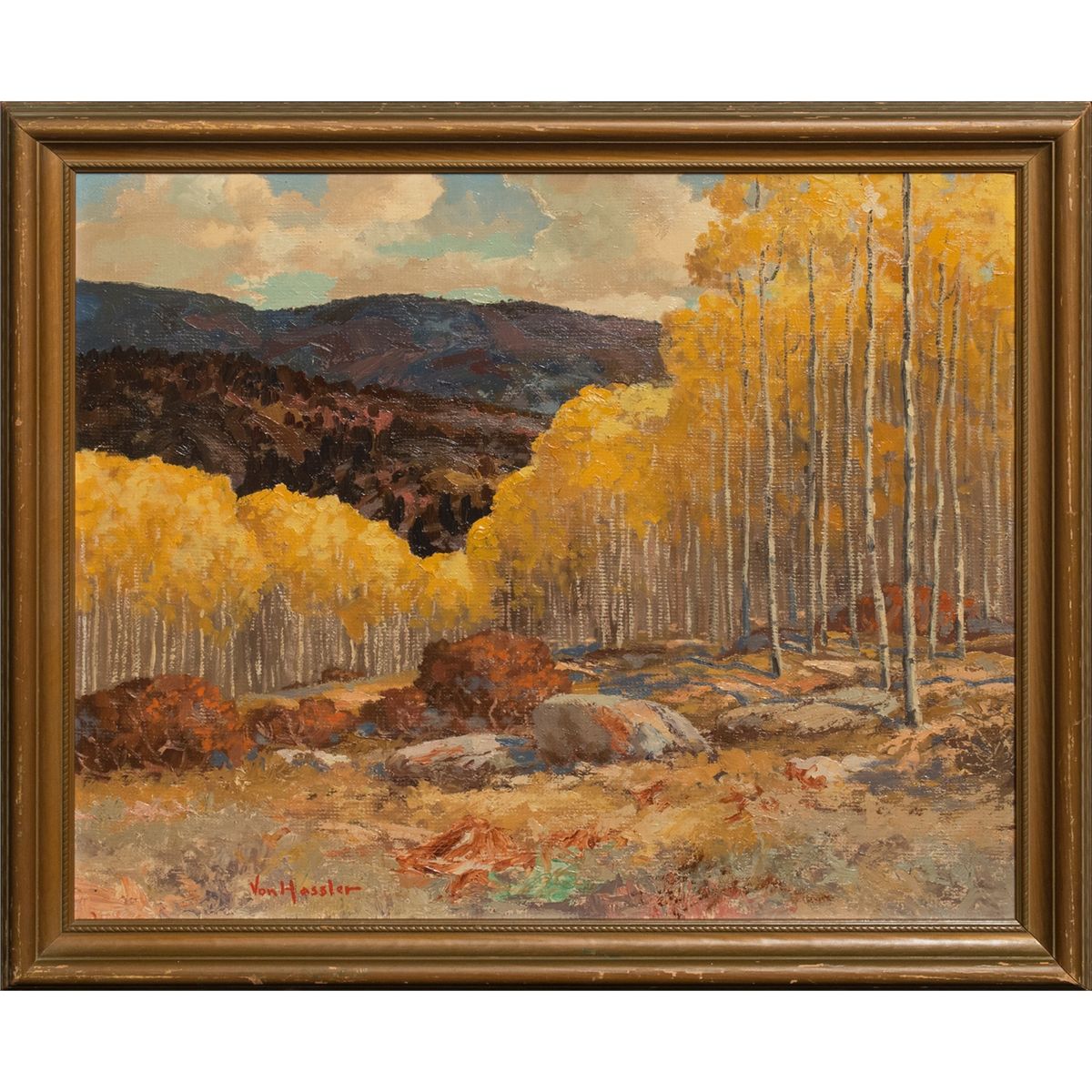 Carl Von Hassler, oil on board