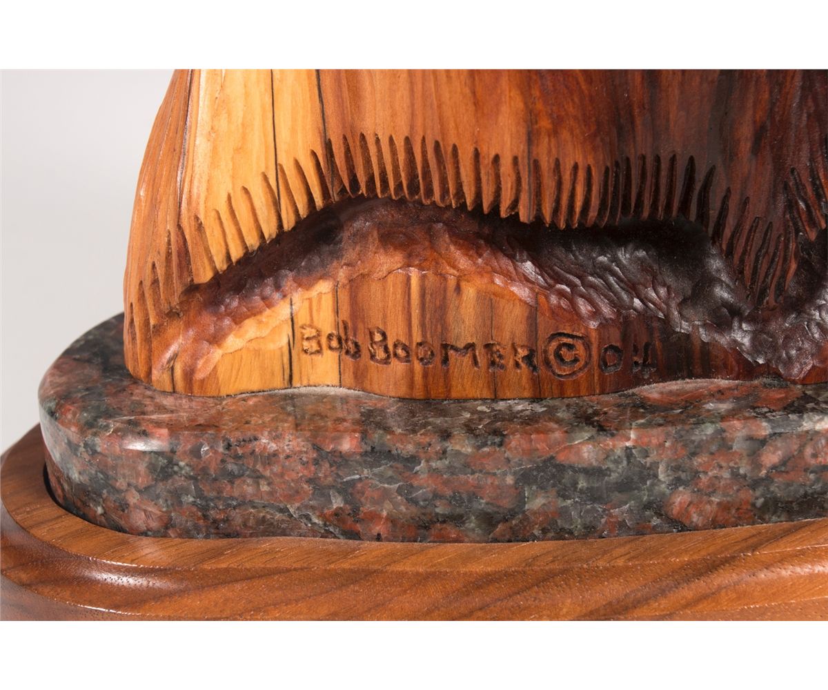 Bob Boomer, wood carving