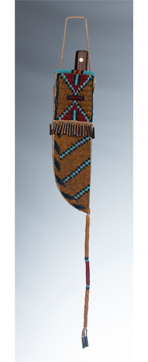Lakota Sioux Beaded Knife Sheath