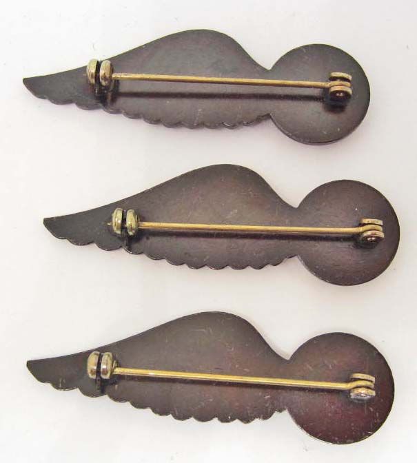 LOT OF 3 USAAF AIR TRANSPORT COMMAND HALF WINGS