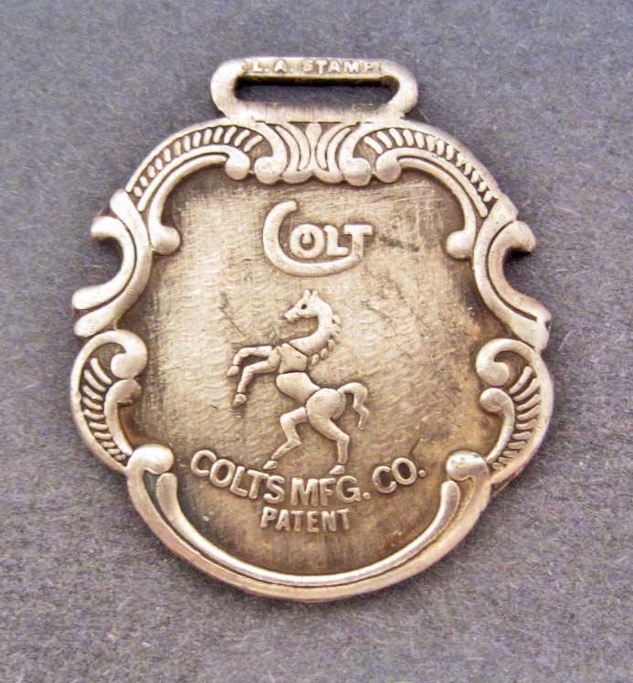 COLT MFG. CO. ADVERTISING WATCH FOB