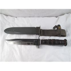 USN MARK 2 CAMILLUS FIGHTING KNIFE W/MK2 SHEATH