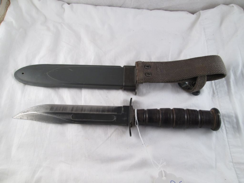 USN MARK 2 CAMILLUS FIGHTING KNIFE W/MK2 SHEATH