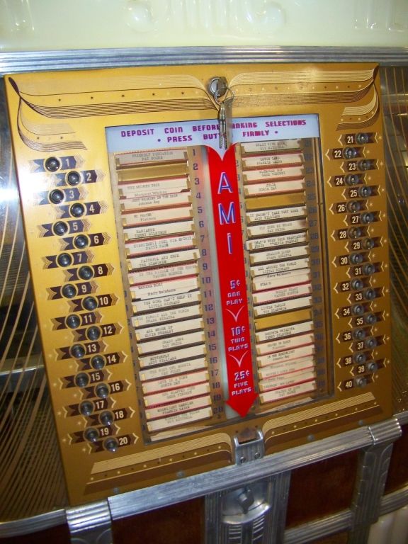 1947 AMI MODEL B JUKEBOX 78 RPM ANTIQUE