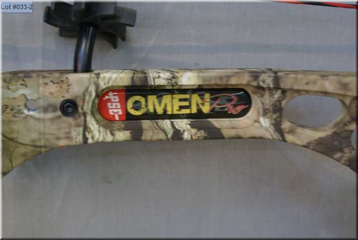 PSE Pro Series Omen Pro X Force Compound Bow, approx 50-60 Lb pull, 30 ...