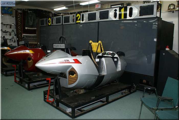 Power Sled By SEGA Arcade Game featuring three pneumatically operated ...