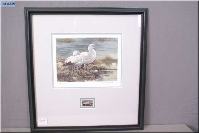 Framed Limited Edition Ducks Unlimited Print & Stamp, "Morning Light ...