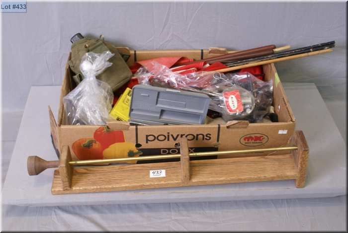 Large Box : Various Vintage Flags - 2 leather covered swagger sticks ...