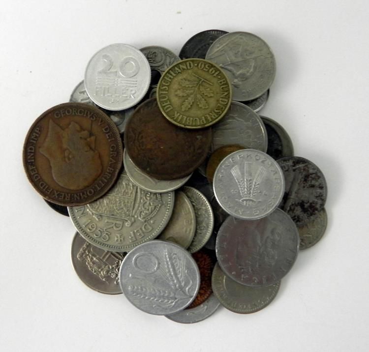 35 Old European Coins- Many Countries